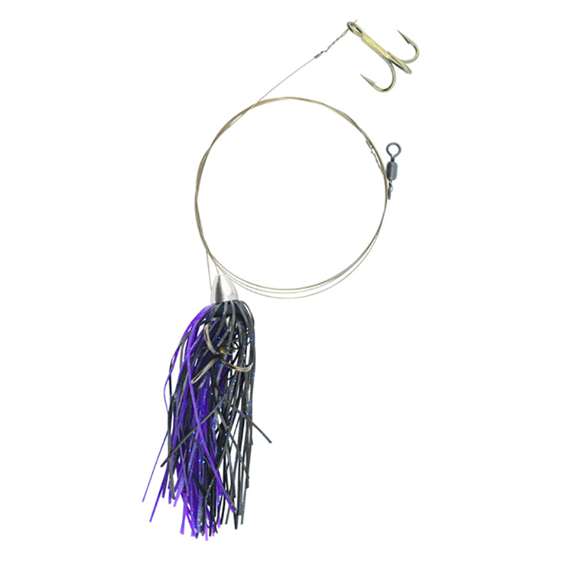 AFW King Buster Pro Rig 1/8Oz 3Ft #4 Tre Blk/Pur