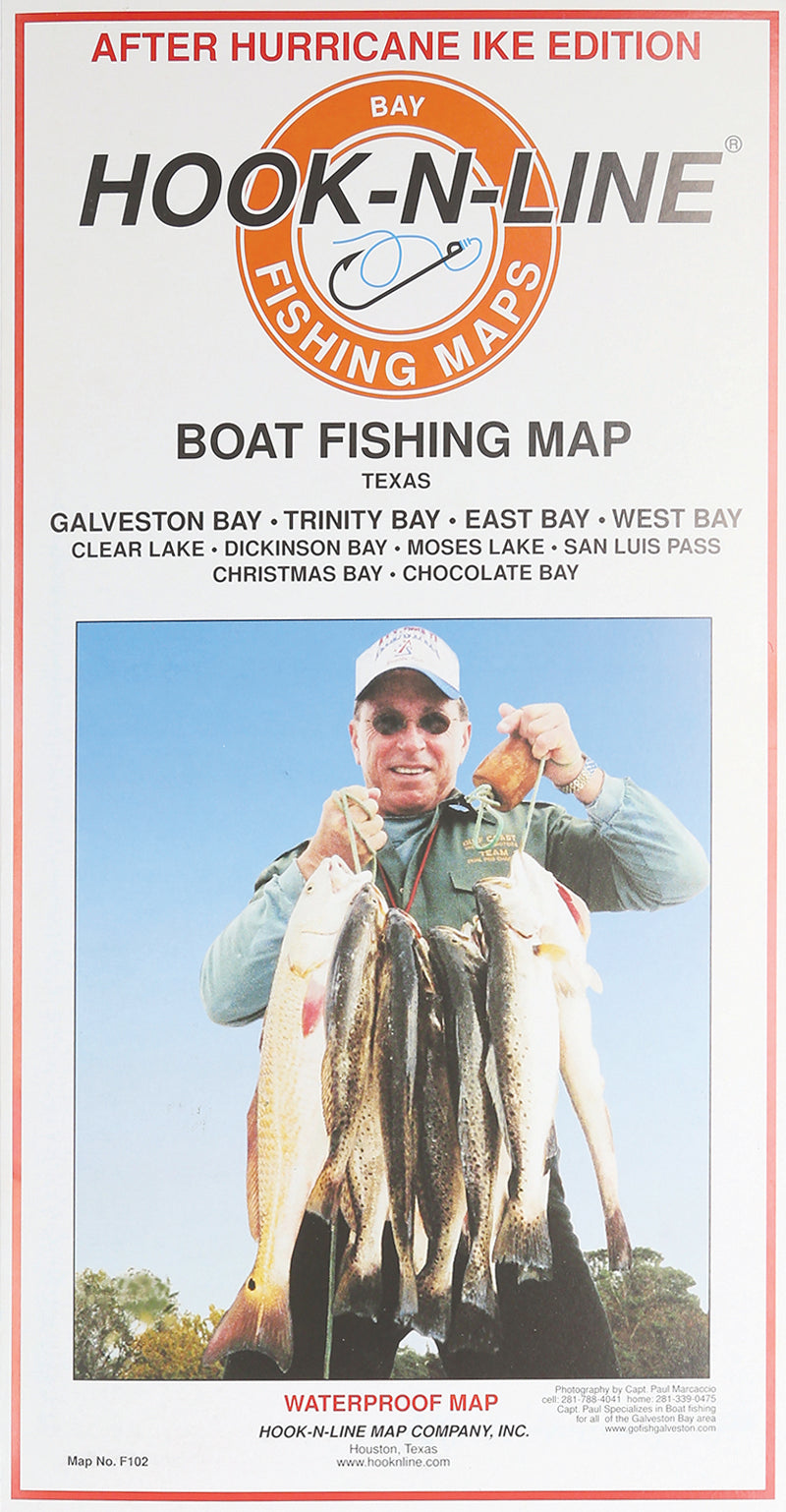 Hook-N-Line Fishing Map Galveston Bay